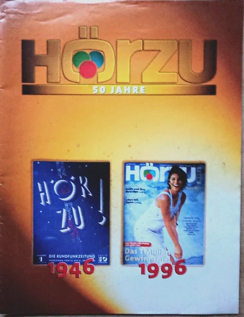 HÖRZU SONDERHEFT / Beilage - 50 Jahre HÖRZU / 1946-1996 / 0130 EUR 8,00 - PicClick DE
