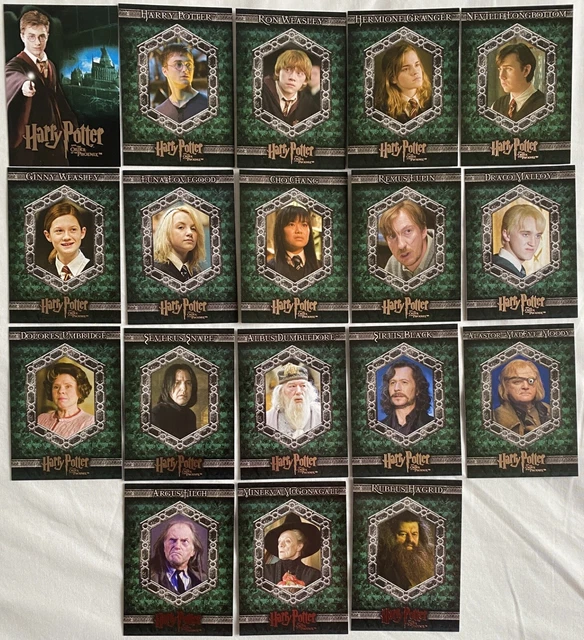HARRY POTTER AND the Order of the Phoenix 18 Card Character Mini-Set ...