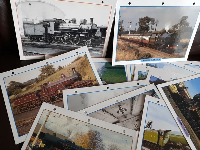 VINTAGE ORBIS COLLECTABLE Railway Cards (Encyclopedic Card System) 36 ...