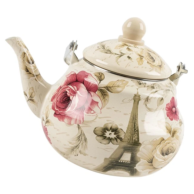 ENAMEL TEAKETTLE CAPACIOUS Jug Thicker Teapot Water Jug Delicate Kettle ...