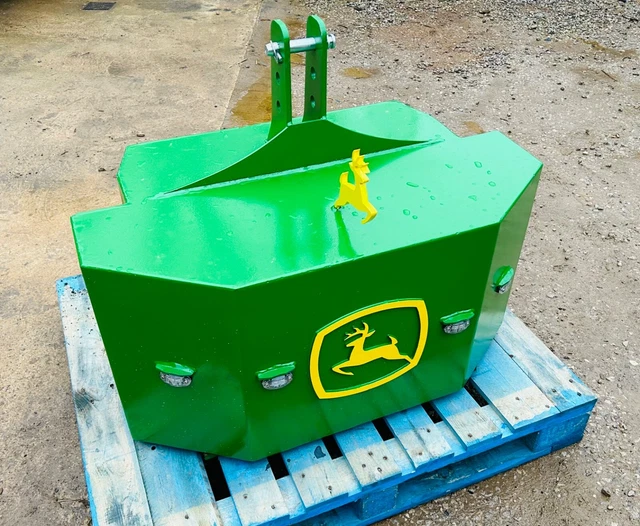JOHN DEERE STYLE Tractor Weight Block, Wafer Weight- Front Weight £850. ...