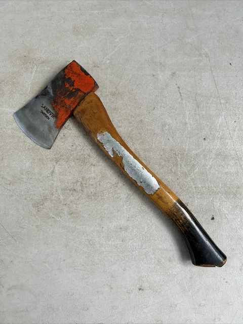 VINTAGE SANDVIK AXE Hatchet Tomahawk; Collectable; Old Tool; 1 1/4lb ...
