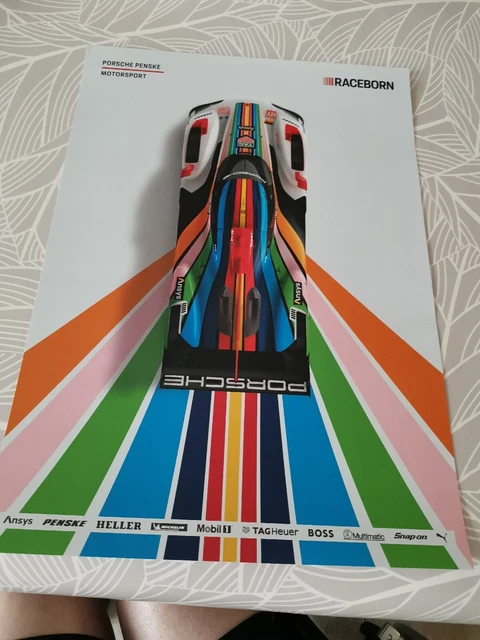 24 Heures Du Mans 2023 Affiche Ou Poster Porsche 963 Penske Centenaire