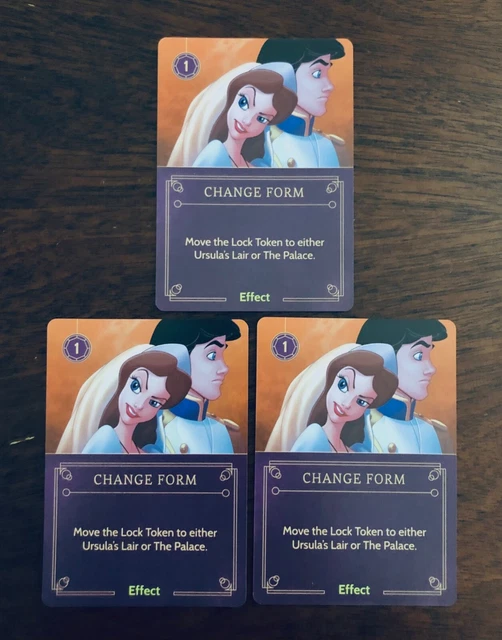 DISNEY VILLAINOUS | Ursula Effect 'Change Form' Villain Card x3 | Game ...