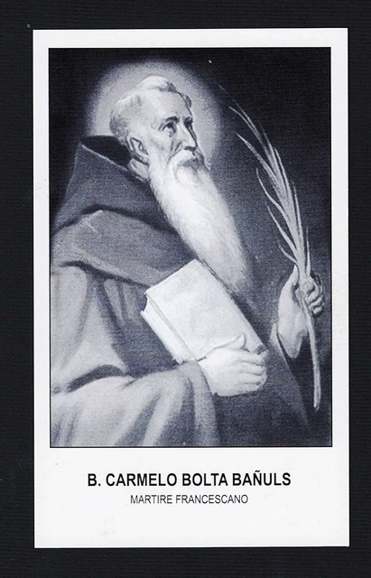 SANTINO HOLY CARD Image Pieuse Heiligenbild B. Carmelo Bolta Bonuls EUR ...