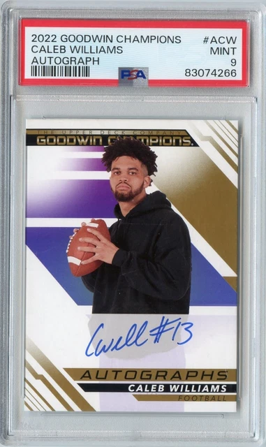 2022 GOODWIN CHAMPIONS Caleb Williams SUR CARTE voiture recrue #TROJANS ...