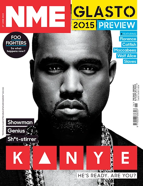 NME MAGAZINE KANYE West Florence And The Machine Catfish Maccabees Wolf ...