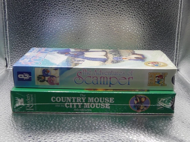 ADVENTURES OF SCAMPER + Country Mouse And City Mouse VHS New Factory ...