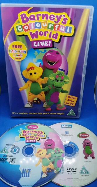 BARNEY: COLOURFUL WORLD - Live (DVD) + Bonus Barney DVD - Original Case ...