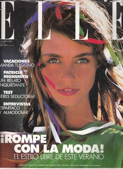 ELLE SPANIEN 1987 Roberta Chirko Renee Simonsen Elle Macpherson Famke ...