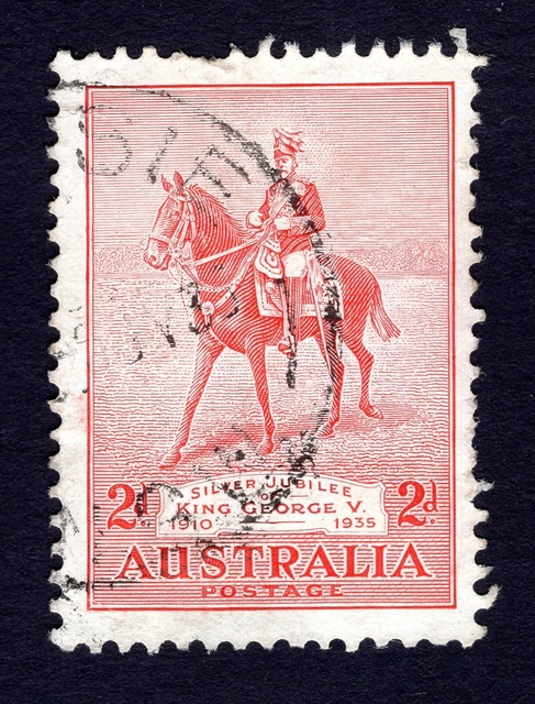 VERY RARE AUSTRALIA 2d JUBILEE STAMP WITH LISTED FLAW ACSC 166(2)d - CV ...