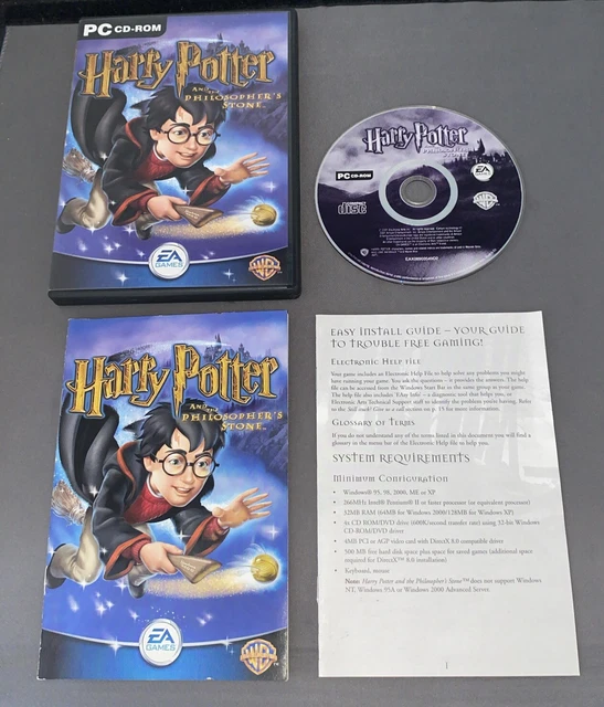 PC CD-ROM HARRY Potter and the Philosopher's Stone Game With Manuals £5 ...