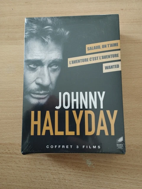 COFFRET 3 DVD JOHNNY HALLYDAY Wanted/L'aventure c'est L'aventure Neuf ...