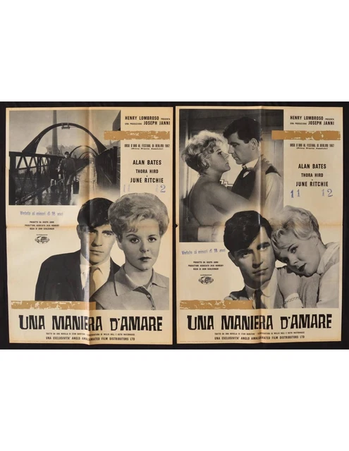 2 POSTER EIN Manner D' Amare Alan Bates Thora Hird June Ritchie S05 EUR ...