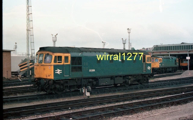 ORIGINAL RAILWAY PHOTOGRAPHIC negative Class 33 33208 at Bristol £3.00 ...
