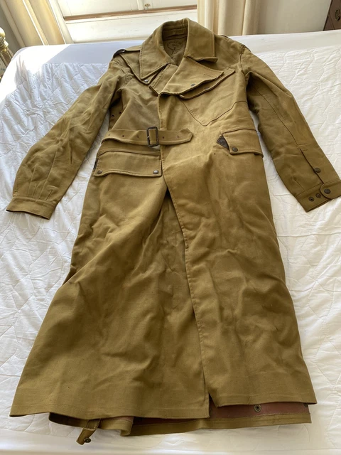 WW2 BRITISH ARMY Waterproof Despatch Riders Coat appears NOS unissued £ ...