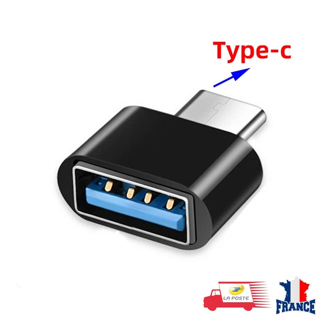 MINI ADAPTATEUR USB Type C Male vers USB A Femelle OTG Universel pour ...
