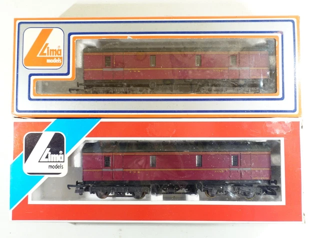 LIMA 2 X LMS SHORT GUV BOGIE PARCEL VANS 37762 £12.99 - PicClick UK