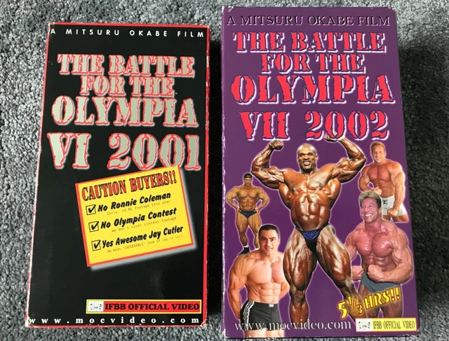 2X VHS BATTLE FOR MR OLYMPIA 2001 & 2002 BODYBUILDING - TESTED WORKING ...