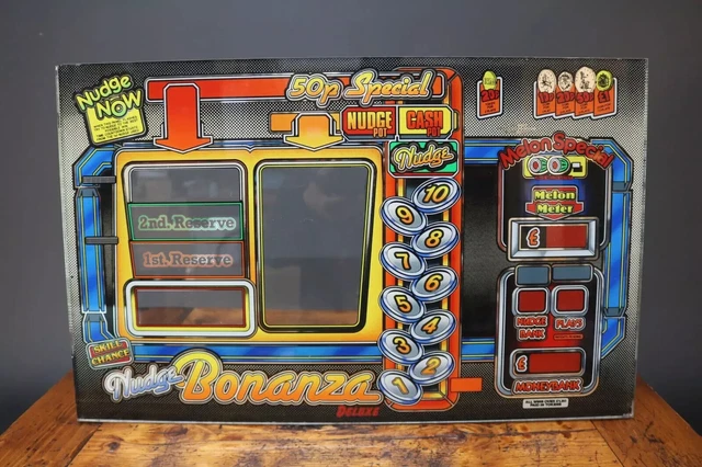 VINTAGE FRUIT MACHINE Glass Panel Nudge Bonanza Deluxe JPM 1980’s ...