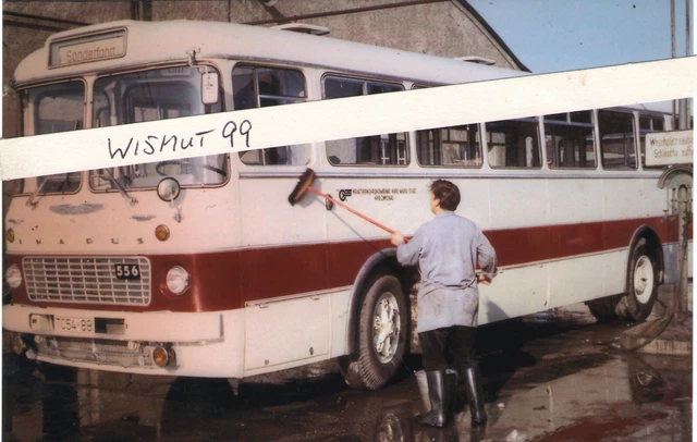 BUS-FOTO DDR OLDTIMER VEB Kraftverkehr Glauchau Ikarus 556 bei der ...