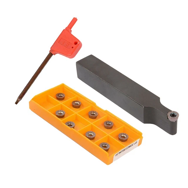 PORTE-OUTILS DE TOURNAGE externe de tour pratique et fiable avec 10 inserts EUR 27,34 - PicClick FR