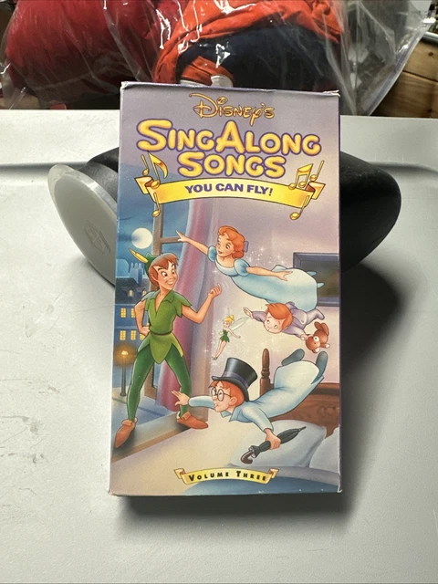 DISNEY SING ALONG Songs Peter Pan You Can Fly VHS Video Tape Vol. 3 ...