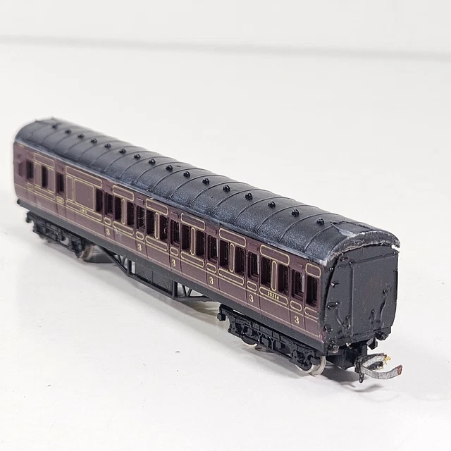 N GAUGE LMS Four-Wheel 3rd Class Coach Running Number 20534 Maroon ...