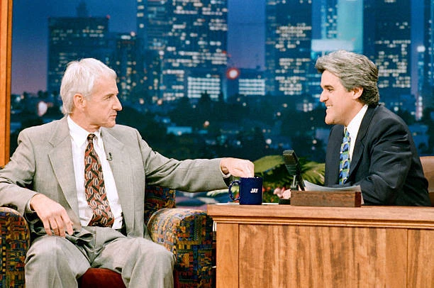 FORMER FOOTBALL COACH George Seifert On Leno 1995 Old Television Photo ...