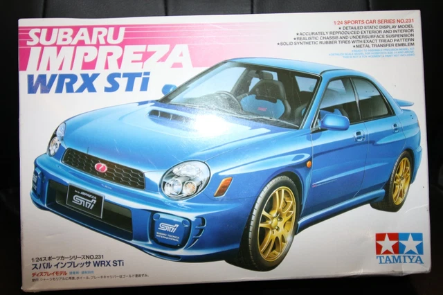 TAMIYA SUBARU IMPREZA WRX STI 1/24 scale race car plastic model kit ...
