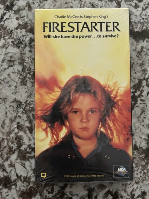 FIRESTARTER VHS DREW Barrymore, Heather Locklear, Martin Sheen, Stephen ...