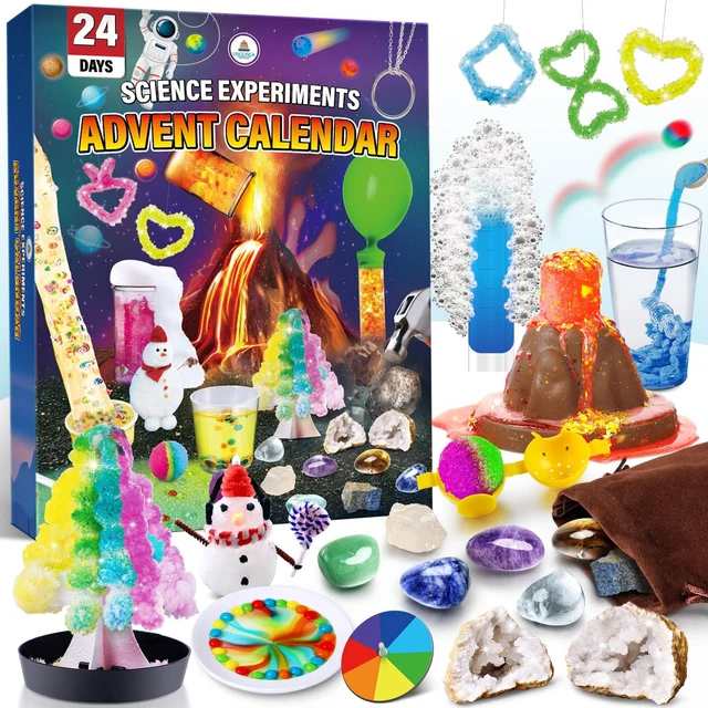 UNGLINGA 2025 SCIENCE Experiments Advent Calendar for Kids Boys Girls ...