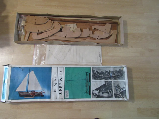 VINTAGE BILLING Boat Kit .Sperwer. Model 454 .. 1978 £10.00 - PicClick UK