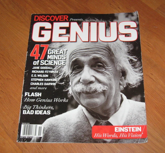 DISCOVER PRESENTS GENIUS magazine Albert Einstein GREAT MINDS of ...