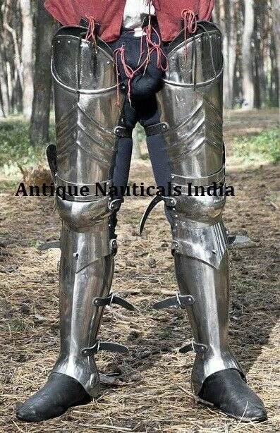 MEDIEVAL SCA ADVANCED leg armor, complete gothic knees and greaves ...