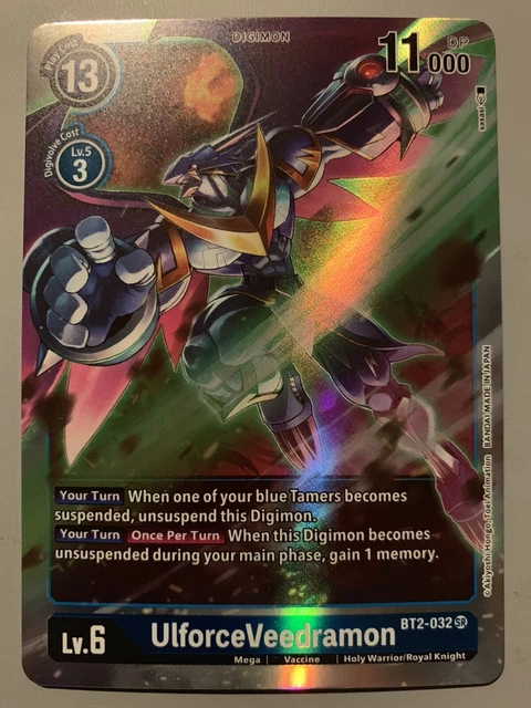 JEU DE CARTES Digimon Ulforceveedramon (Bleu Digimon) Bt2-032 Sr ...
