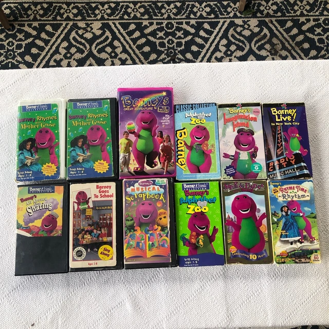 BARNEY VHS BUNDLE Lot 12 Classic Collection Barney & Friends Lyons ...