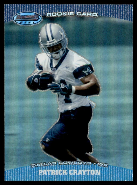 2004 BOWMAN'S BEST Patrick Crayton recrue Dallas Cowboys #91 EUR 1,12 ...