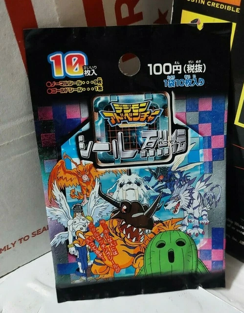 VINTAGE DIGIMON STICKER (10 stickers) in sealed pack Japan import Rare ...