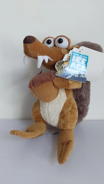 ICE AGE SCRAT Plush Soft Toy | Scrat Tooth Squirrel With Acorn Ice Age ...