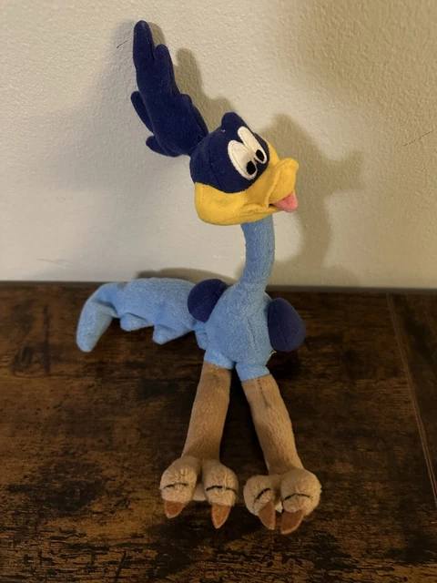 VINTAGE WARNER BROS Studio Road Runner Looney Tunes Soft Plush Teddy ...