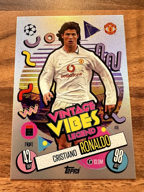 CRISTIANO RONALDO VINTAGE Vibes Legend Match Attax 2024/2025 24/25 ...