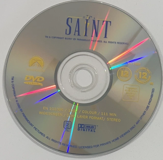 THE SAINT - Val Kilmer - DVD Disc Only In A Clear Sleeve - Free Postage ...