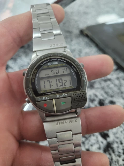 CASIO VINTAGE V1588 Chronograph 30 Sec Recording Digi Japan Quartz EUR 192,00 - PicClick FR