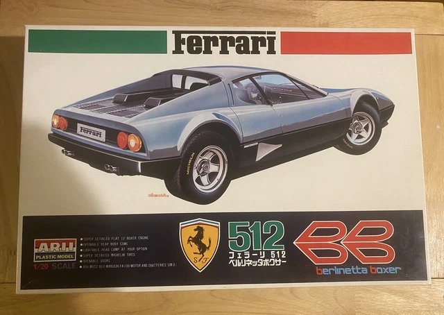 ARII 1/20 SCALE Ferrari 512 BB - Motorised Model Kit New in Box £119.99 ...