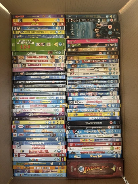 APPROX 80X RAW KIDS DVD BUNDLE Ice Age Chicken Run Duggee Frozen Croods ...