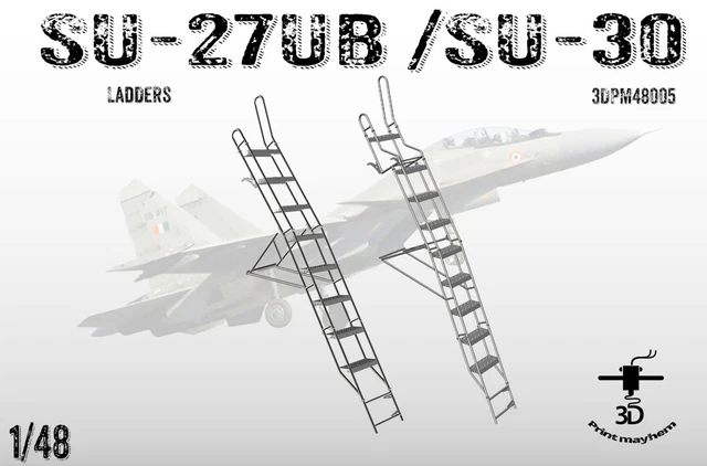 1/48 BOARDING LADDER for Sukhoi SU-27UB and SU-30 - 3DPM48005 EUR 11,60 ...