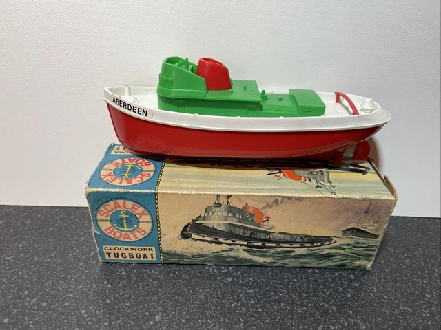 VINTAGE TRIANG LINES Bros Ltd Tug Boat Aberdeen - Clockwork No Key. £29 ...