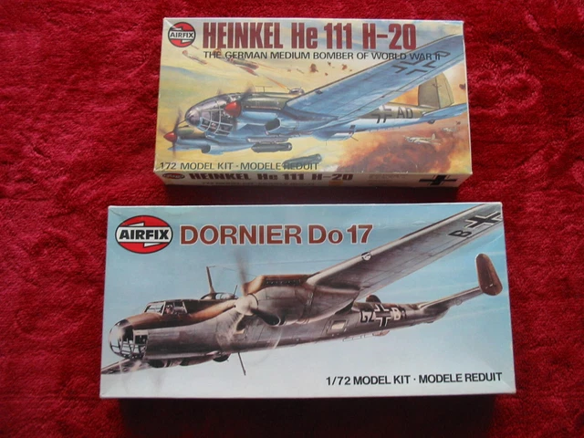 AIRFIX DORNIER DO 17 E/F HEINKEL HE 111 H-20 1/72 lot EUR 29,50 ...