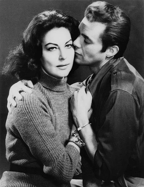AVA GARDNER BRITISH actor Dirk Bogarde in The Angel Wore Red w- 1950s ...